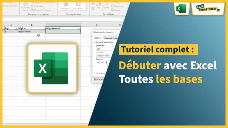 Tutoriel Excel : Débuter avec Excel, toutes les bases