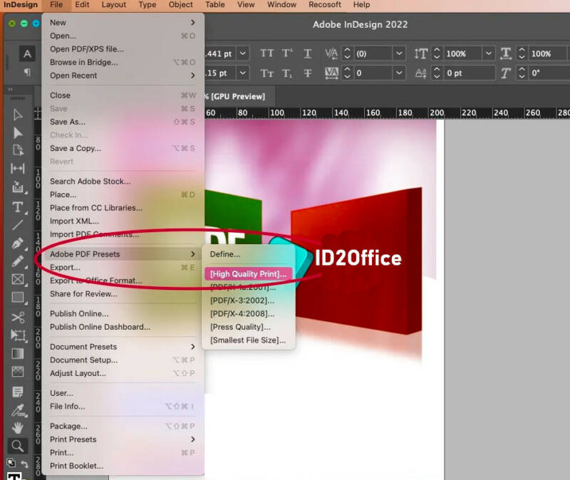 Comment convertir un fichier InDesign en Word