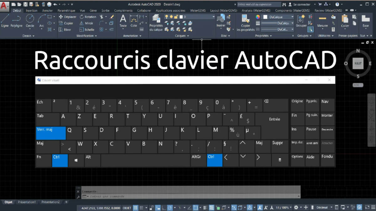 Optimisez votre flux de travail avec les raccourcis clavier d'AutoCAD