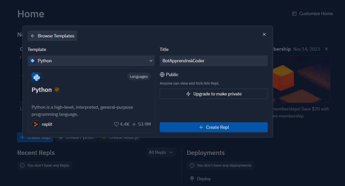 Comment Créer Un Bot Discord Avec Python